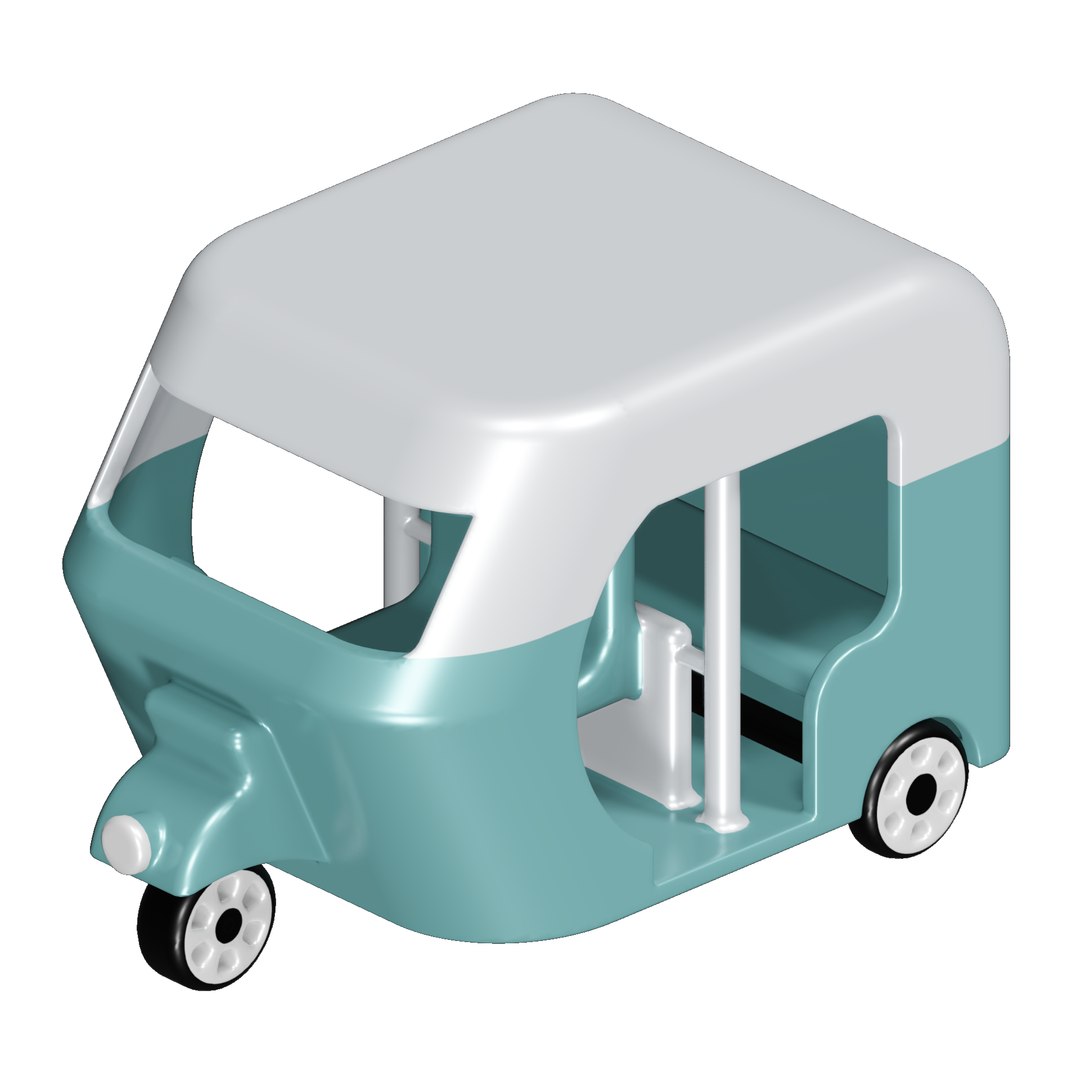 Mini Auto Rickshaw 3D - TurboSquid 2142766