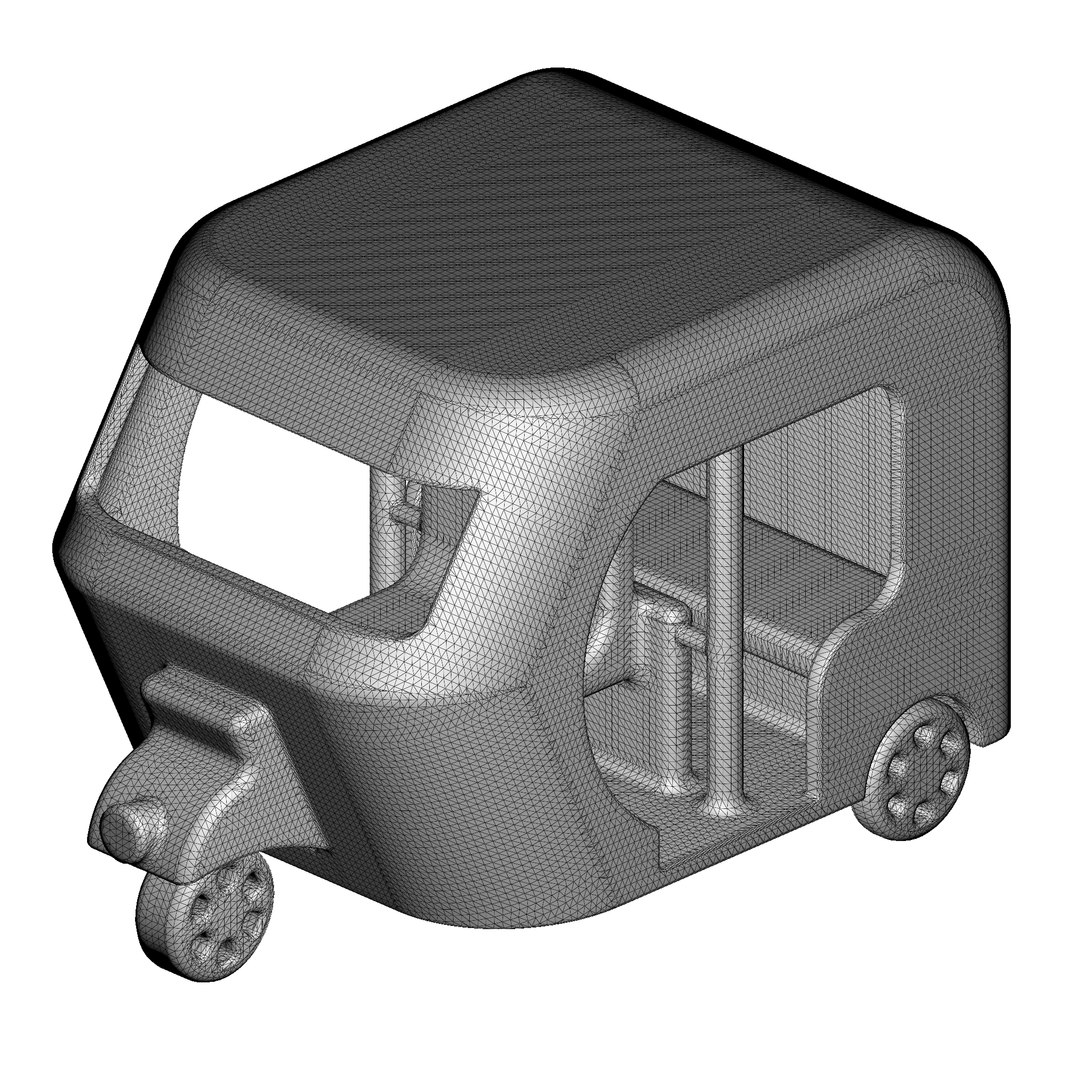 Mini Auto Rickshaw 3D - TurboSquid 2142766