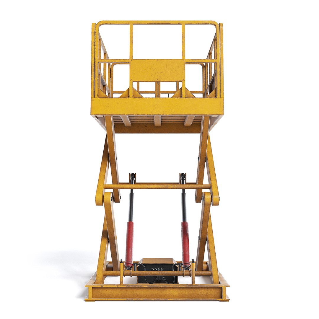 3D Scissor Freight Lift I - TurboSquid 2007671