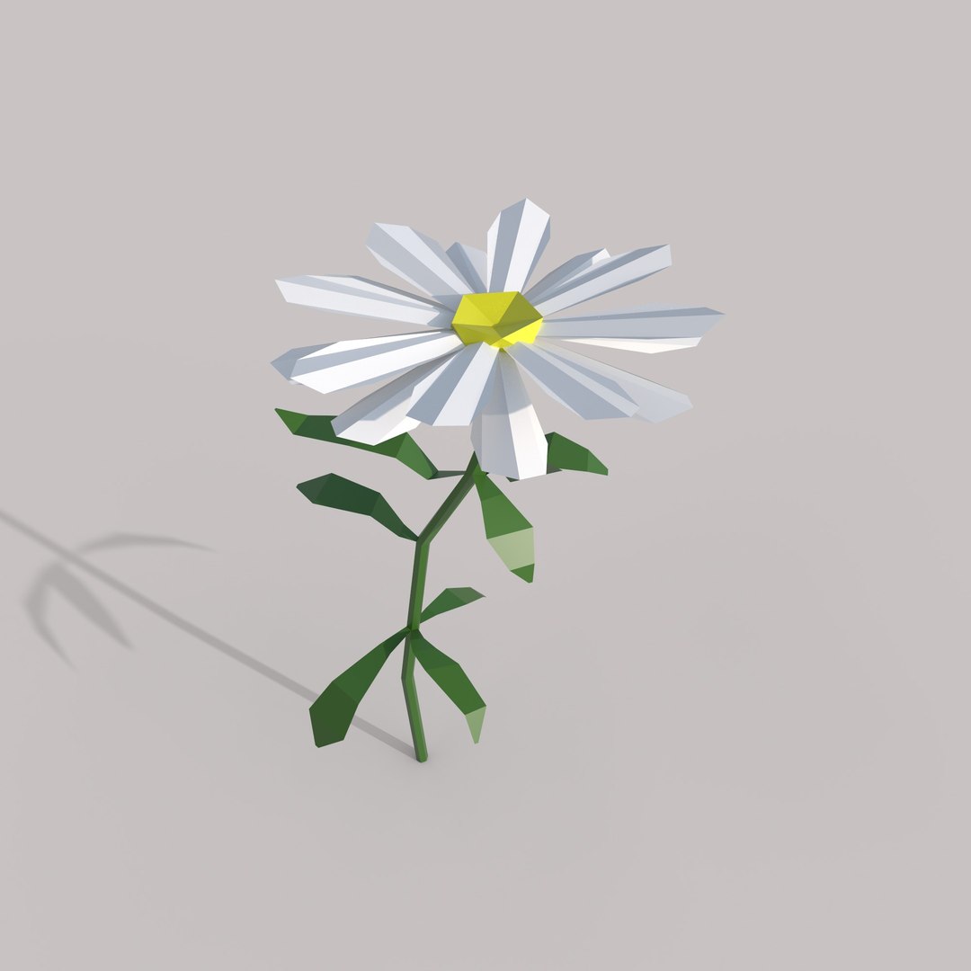 Low Poly Flower 3D Model - TurboSquid 2371152