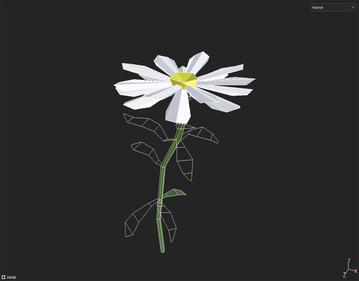 Low Poly Flower 3D Model - TurboSquid 2371152