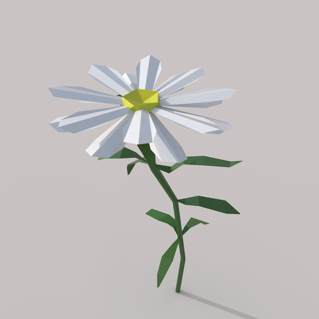 Low Poly Flower 3D Model - TurboSquid 2371152