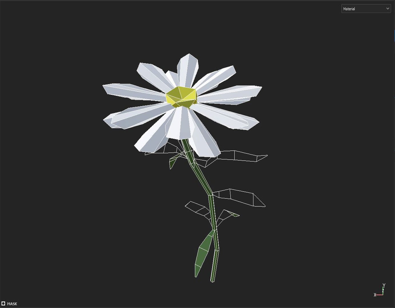 Low Poly Flower 3D Model - TurboSquid 2371152