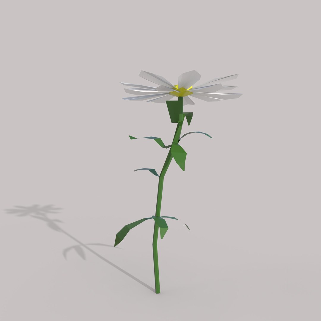 Low Poly Flower 3D Model - TurboSquid 2371152