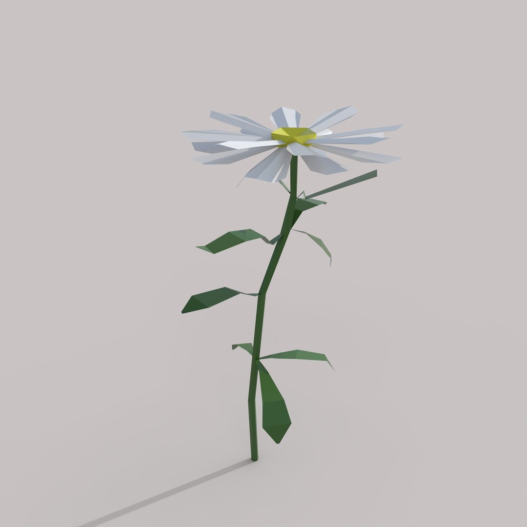 Low Poly Flower 3D Model - TurboSquid 2371152