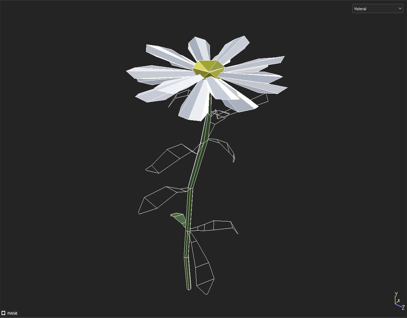 Low Poly Flower 3D Model - TurboSquid 2371152