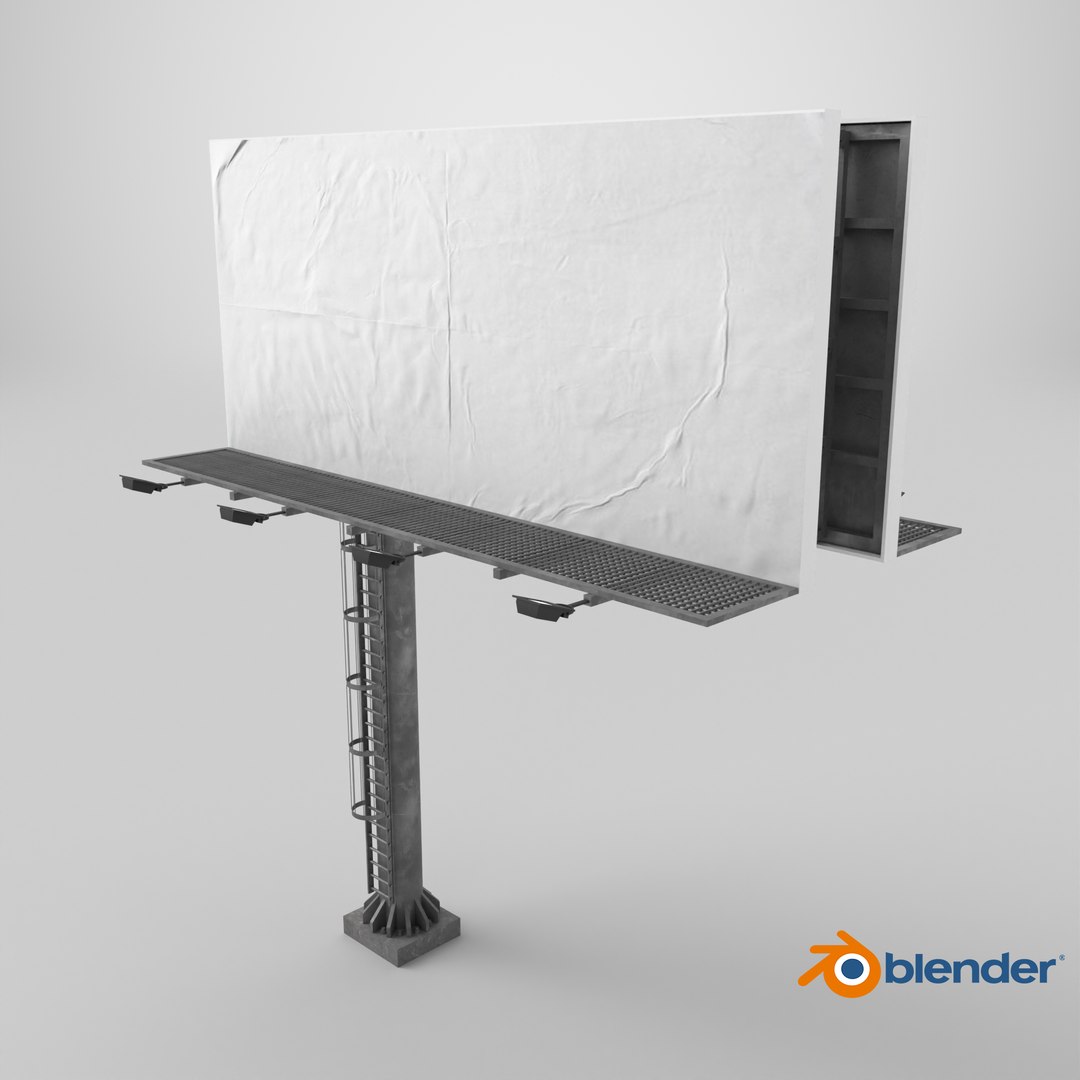 Detailed Billboard 03 3D - TurboSquid 2204230