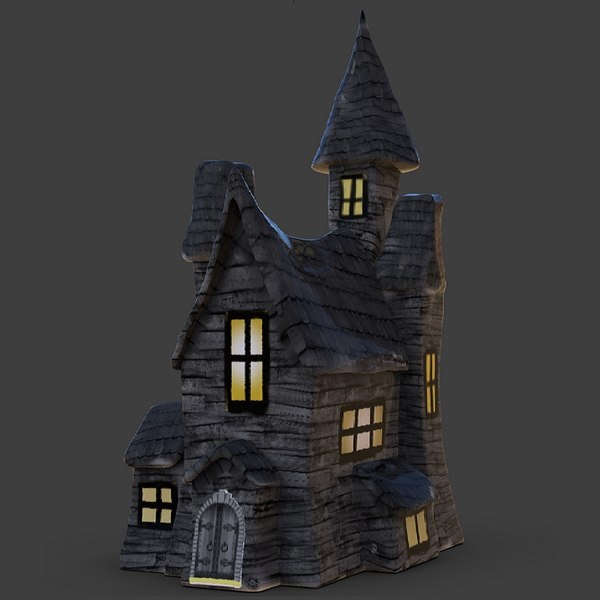 Haunted House Toon 3D model - TurboSquid 1951891