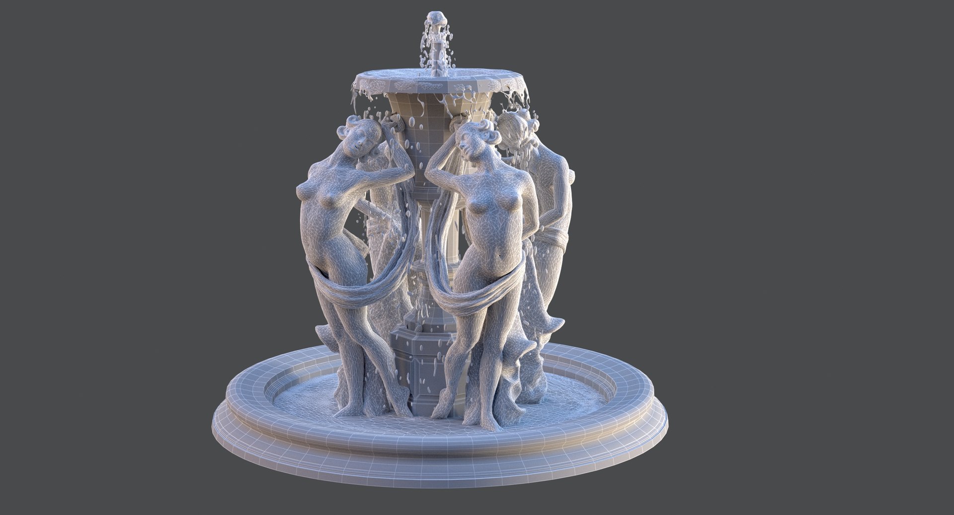 3D Model Classic Fountain - TurboSquid 1315371