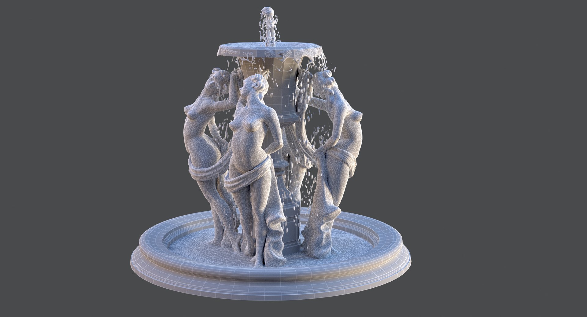 3D Model Classic Fountain - TurboSquid 1315371