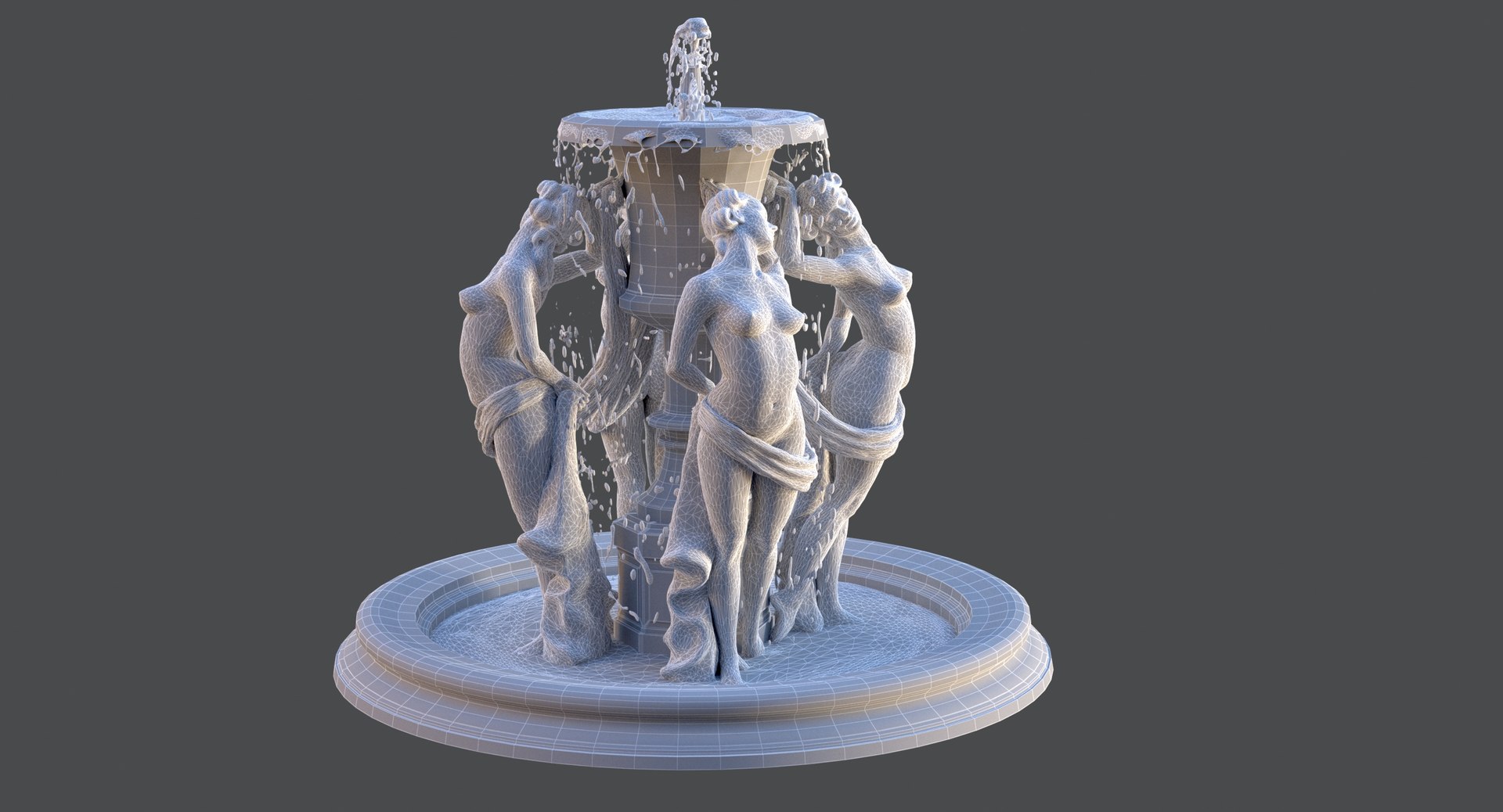 3D Model Classic Fountain - TurboSquid 1315371