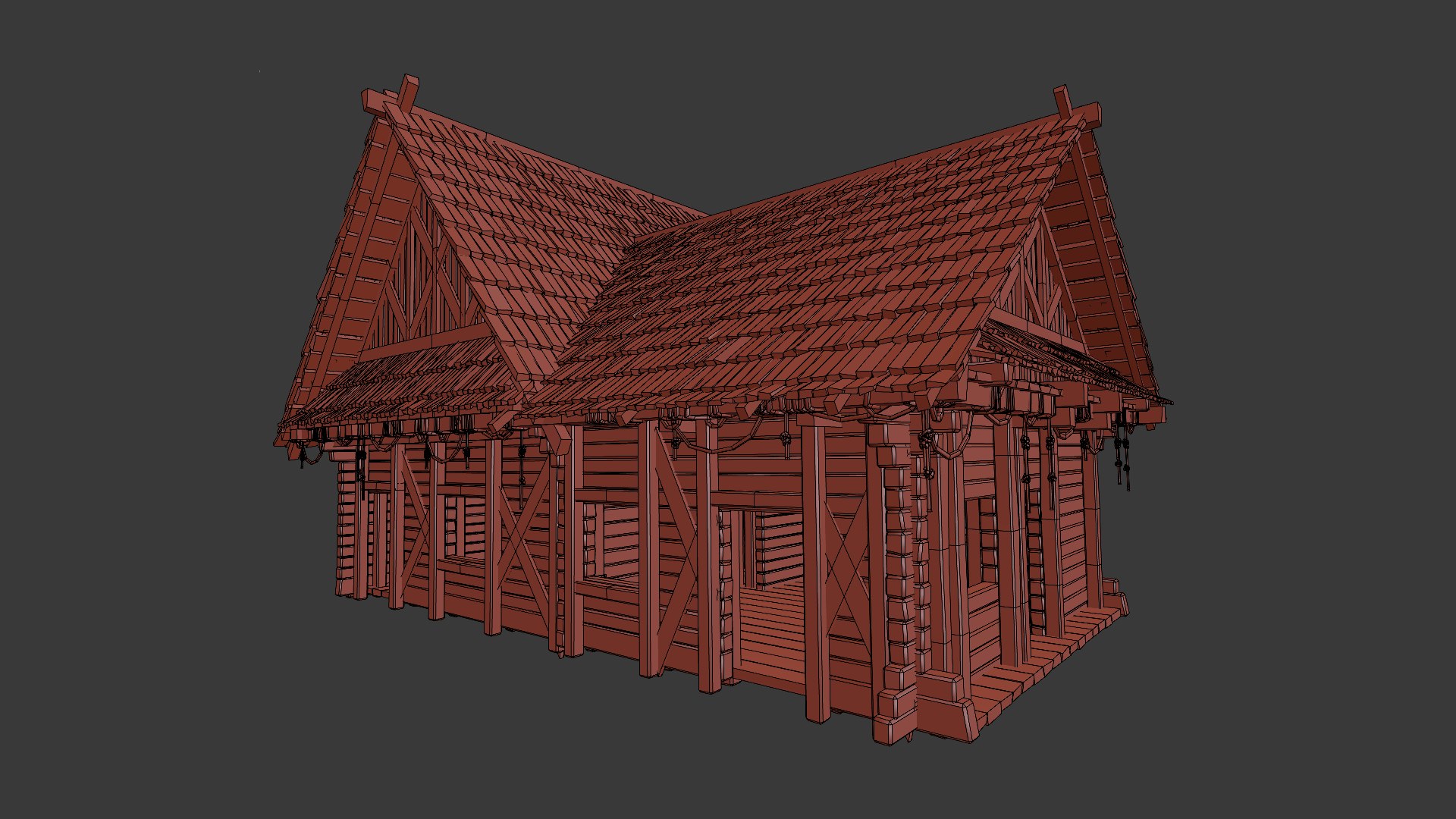 3D MEDIEVAL SLAVIC HOUSE CABIN COTTAGE HUT VILLAGE FARM AAA NEXTGEN ...