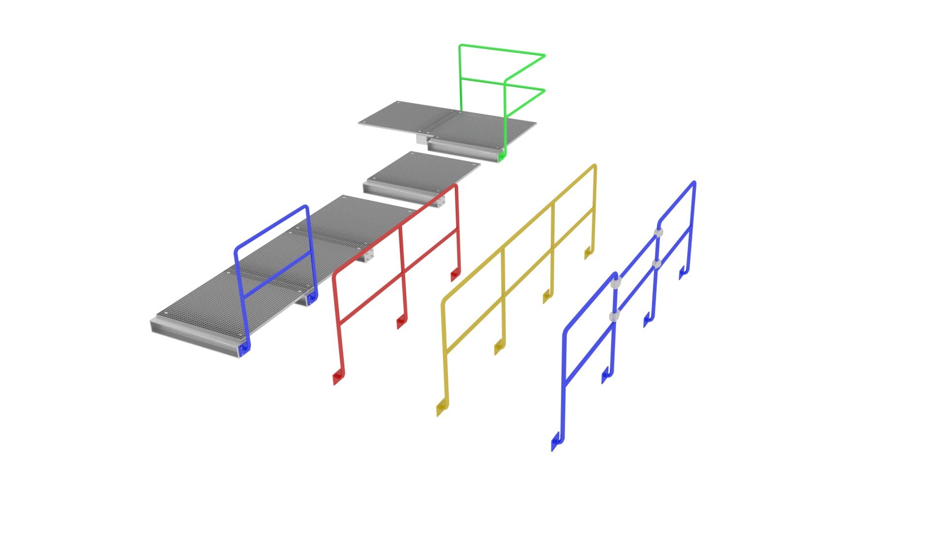 Set Walkways Industrial Model - TurboSquid 1472312
