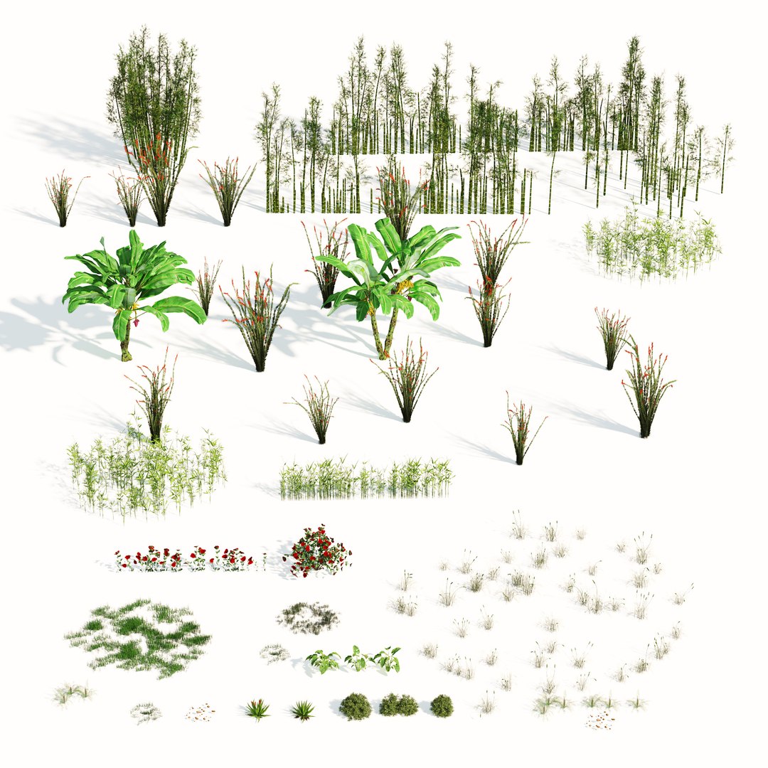 Low Poly Plants Collection Pack 3D Model - TurboSquid 2091190