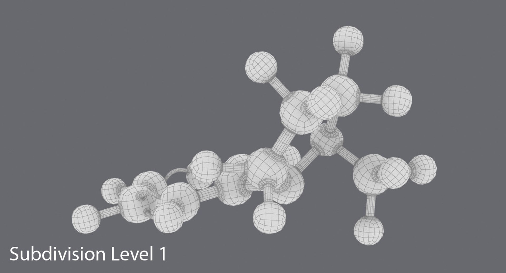 3d Nicotine Molecule Model