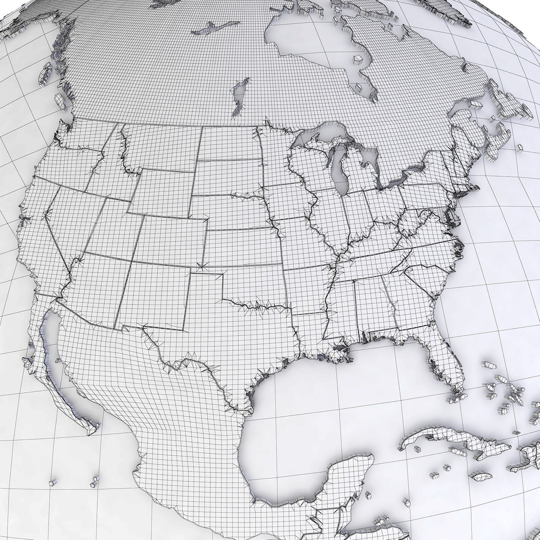 3d country world globe model