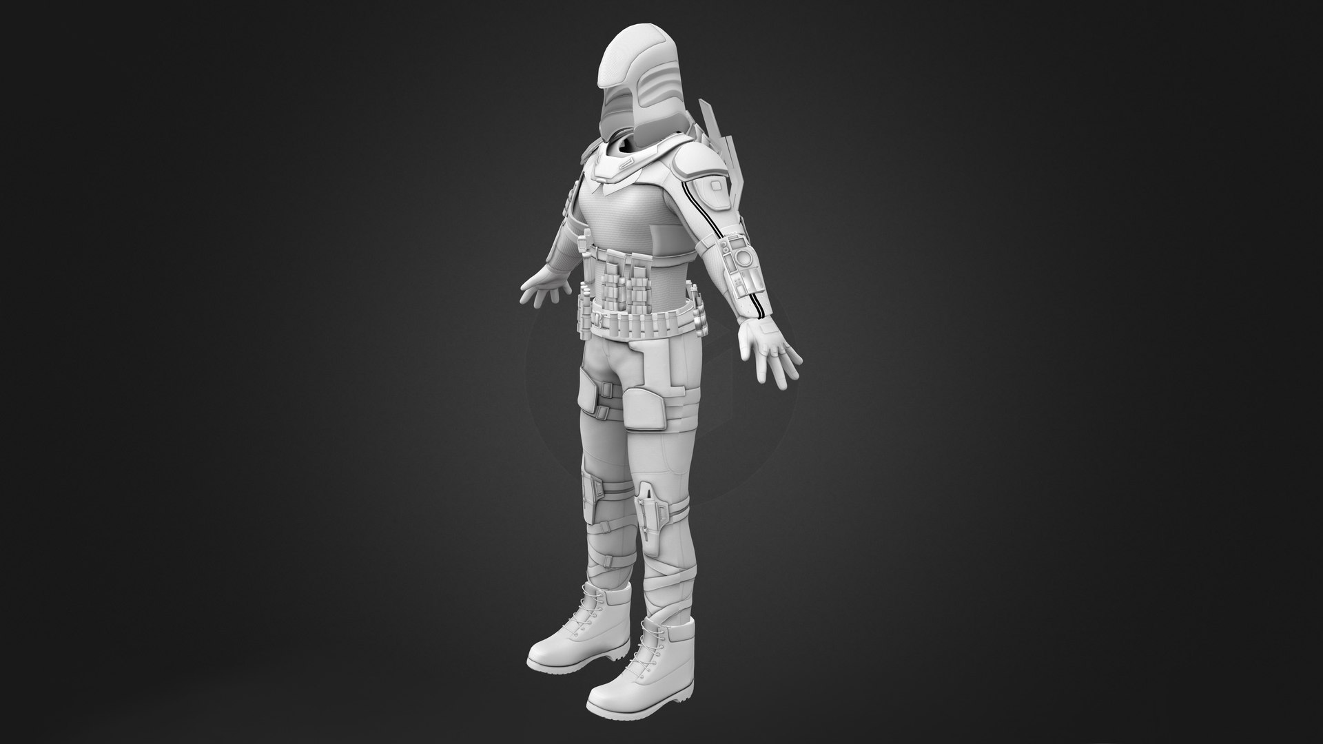 Cyborg Ranger Warrior Full Combat Suit Model - TurboSquid 1962683