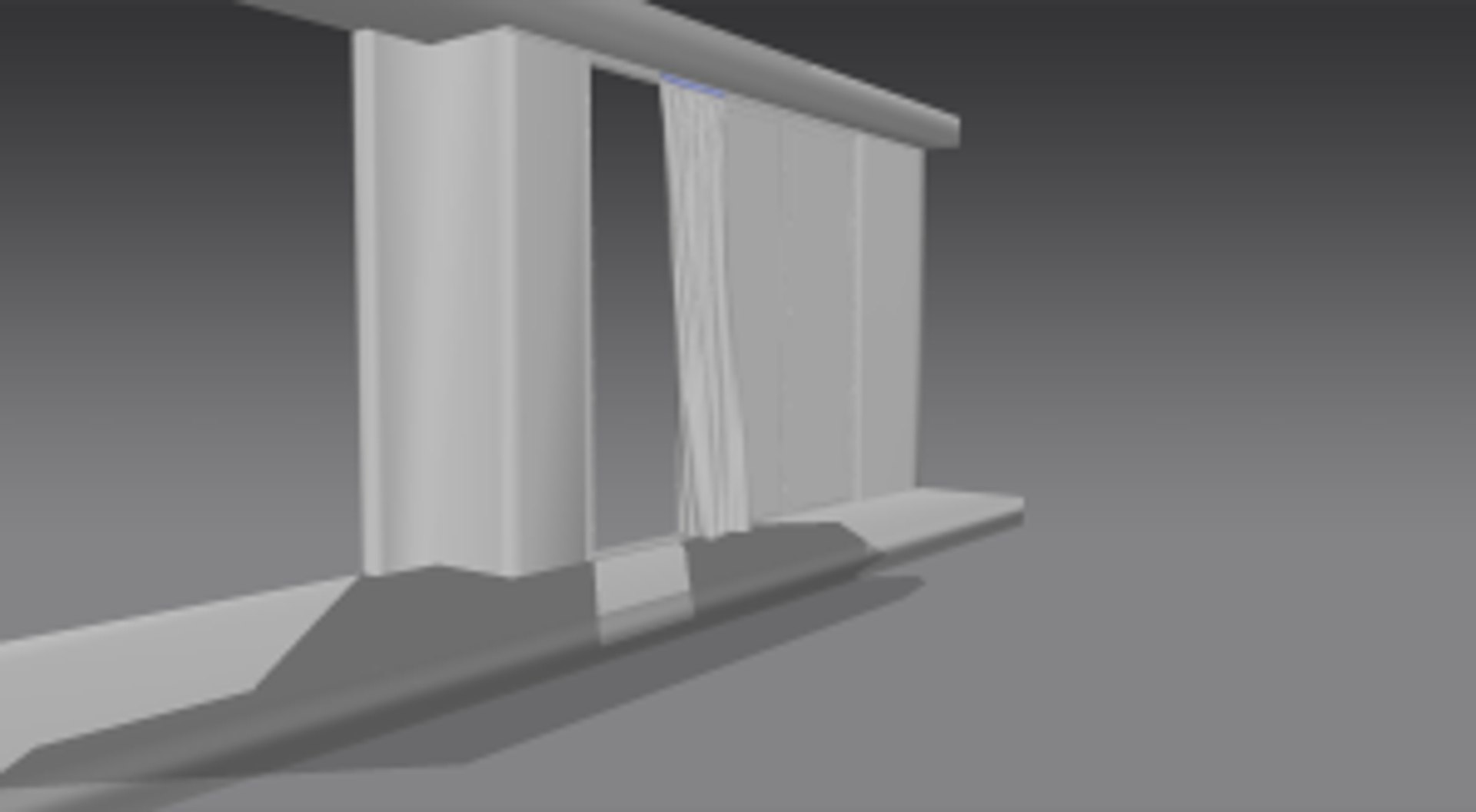 3d Curtain Version 4 Animation Model