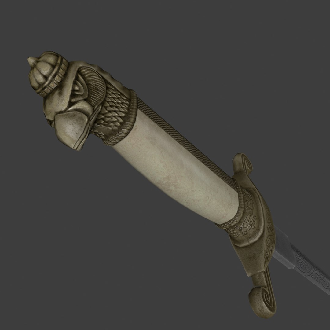 piece indo persian dagger 3d max