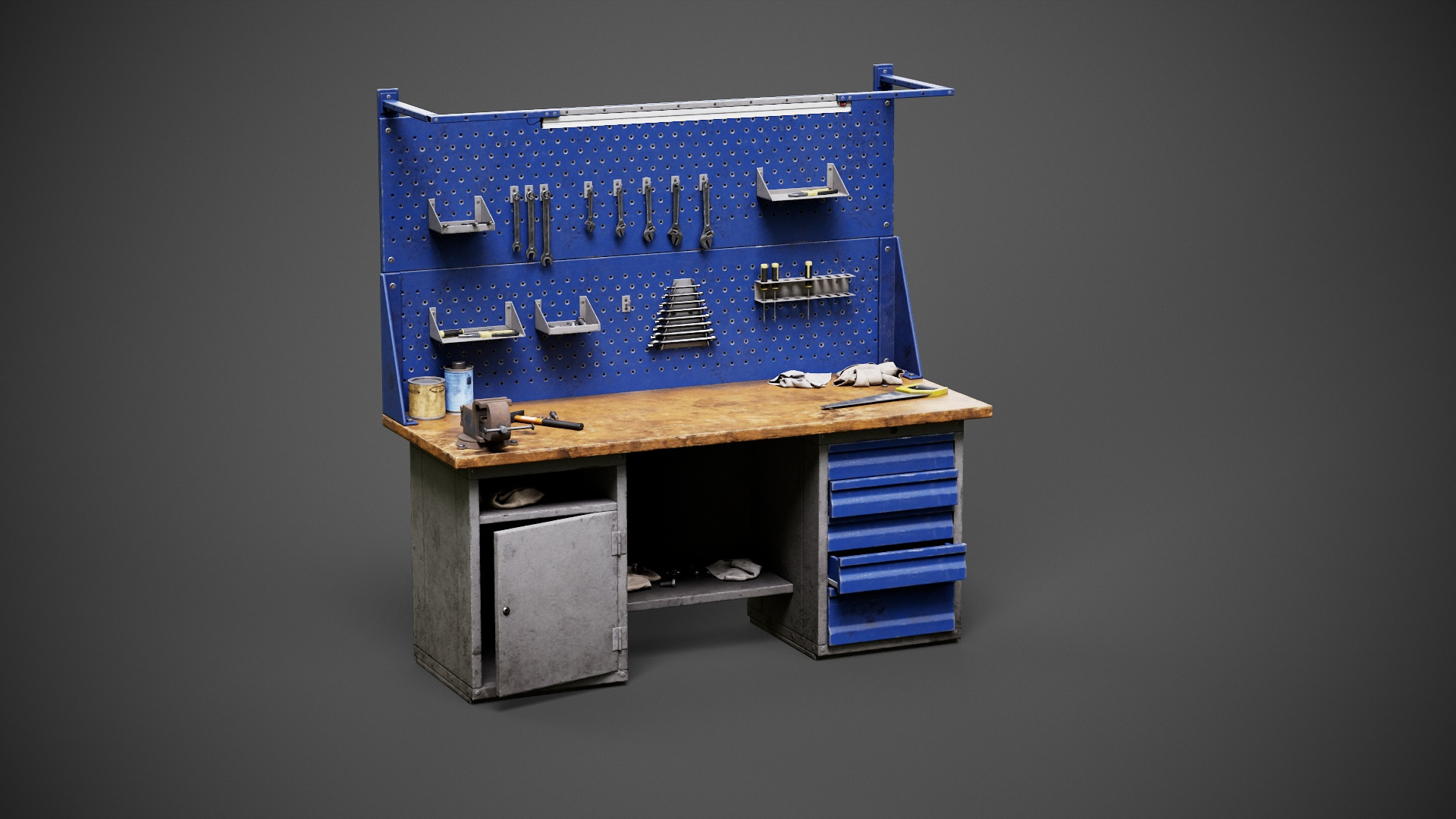3D Workbench GameReady Model - TurboSquid 2184061