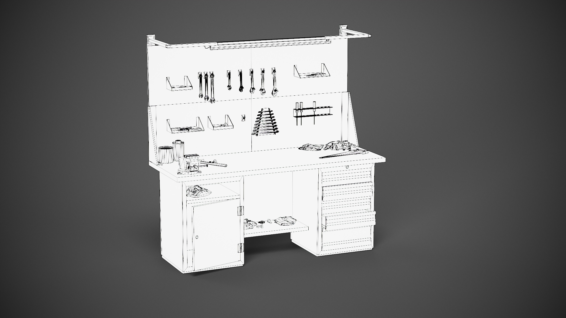 3D Workbench GameReady Model - TurboSquid 2184061