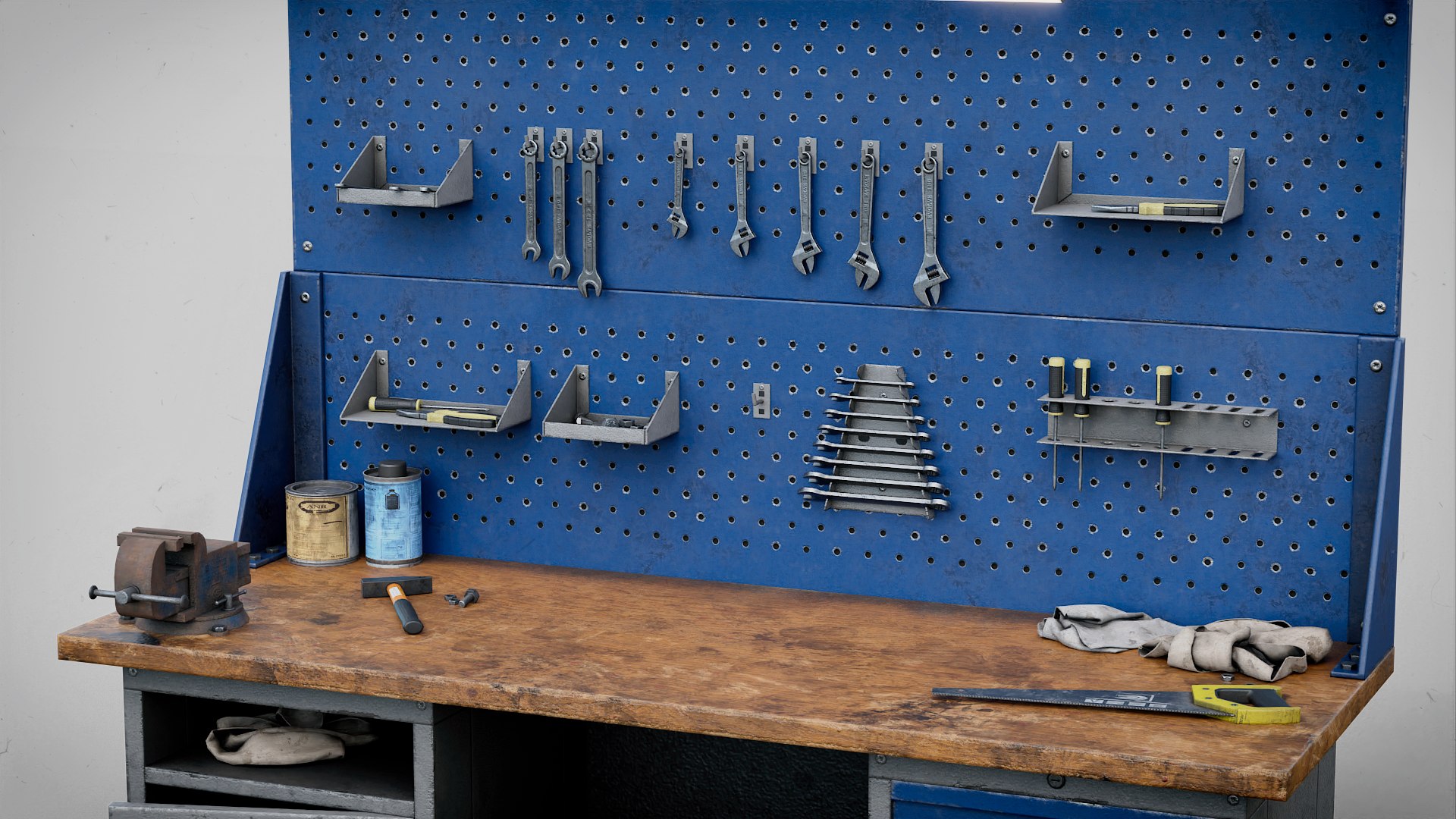 3D Workbench GameReady Model - TurboSquid 2184061