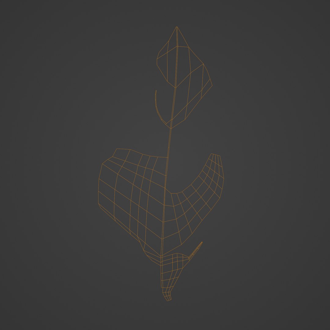 Low Poly Leaf 073 3D Model - TurboSquid 1852529