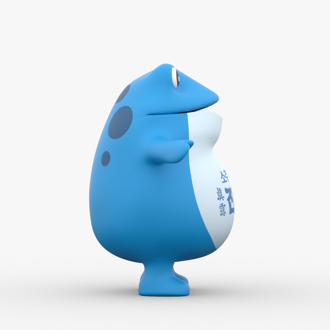 Korean Jinro Soju Toad Character 3D Model - TurboSquid 1917175