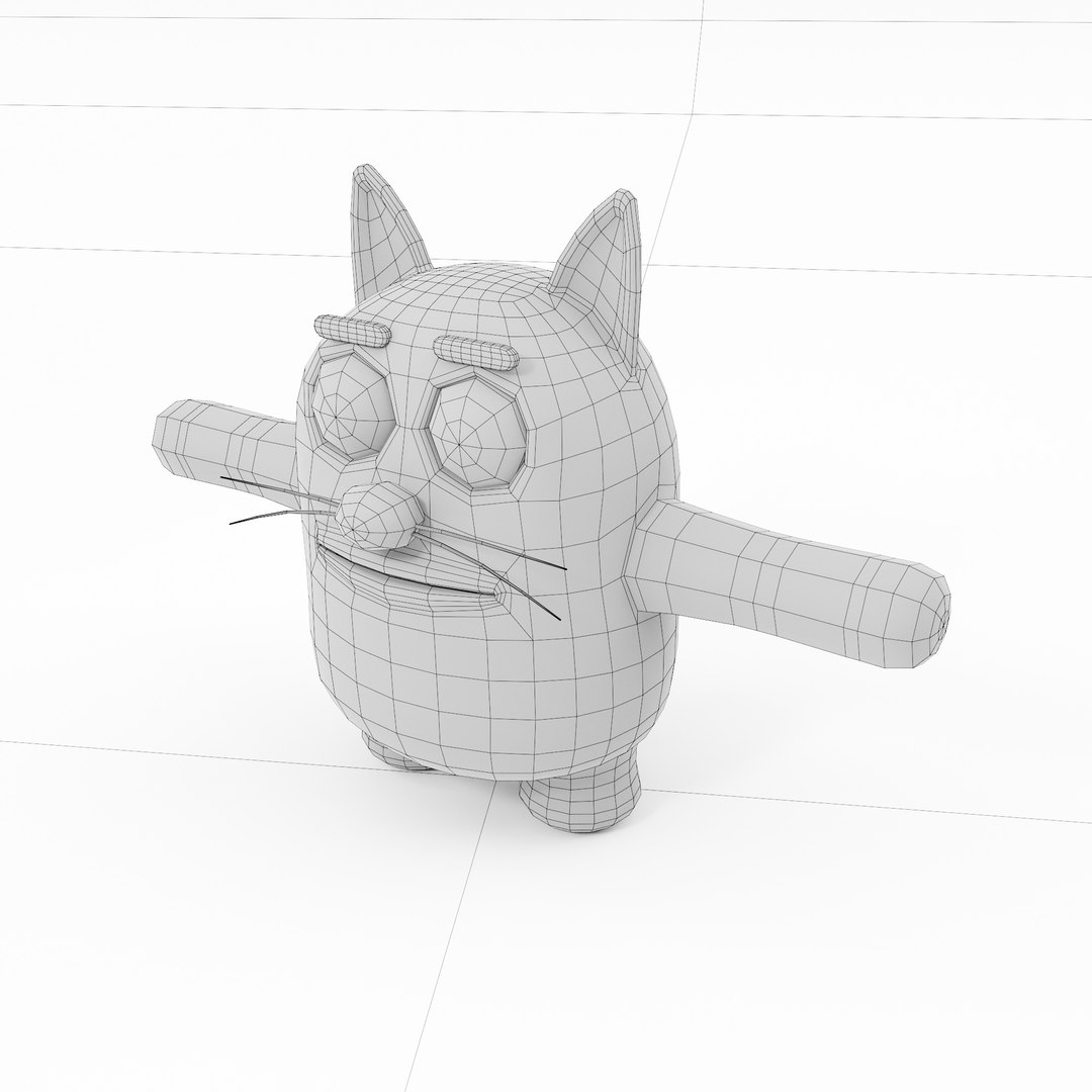 Cat Cartoon 3D Model - TurboSquid 1996898