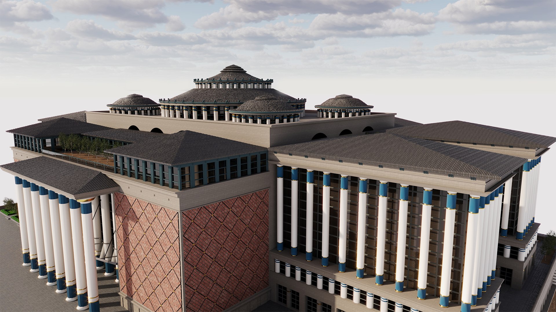 Public Library Exterior 3D model - TurboSquid 2175659