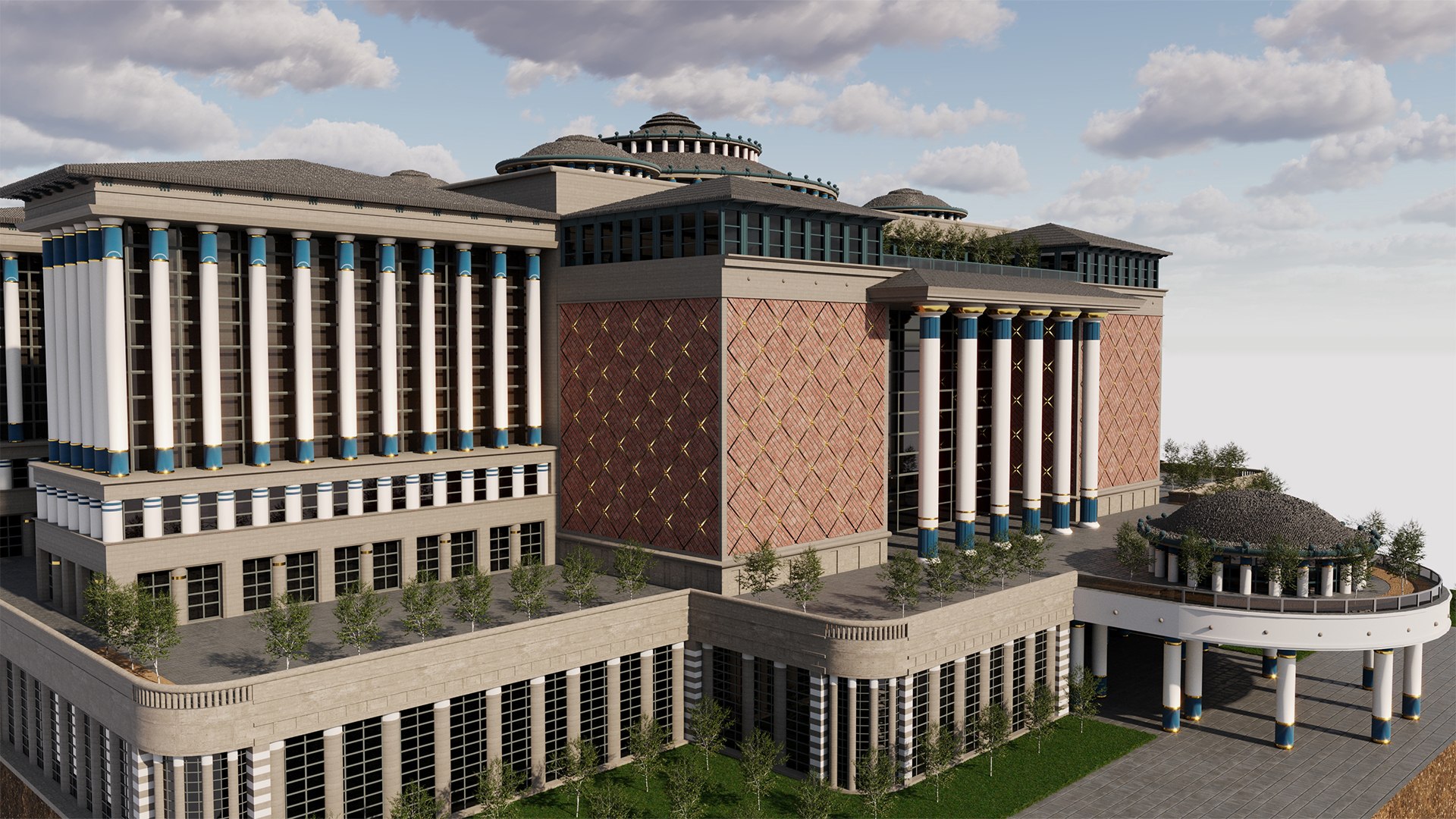 Public Library Exterior 3D model - TurboSquid 2175659