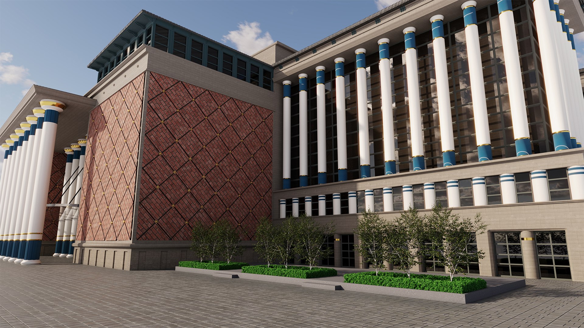 Public Library Exterior 3D model - TurboSquid 2175659