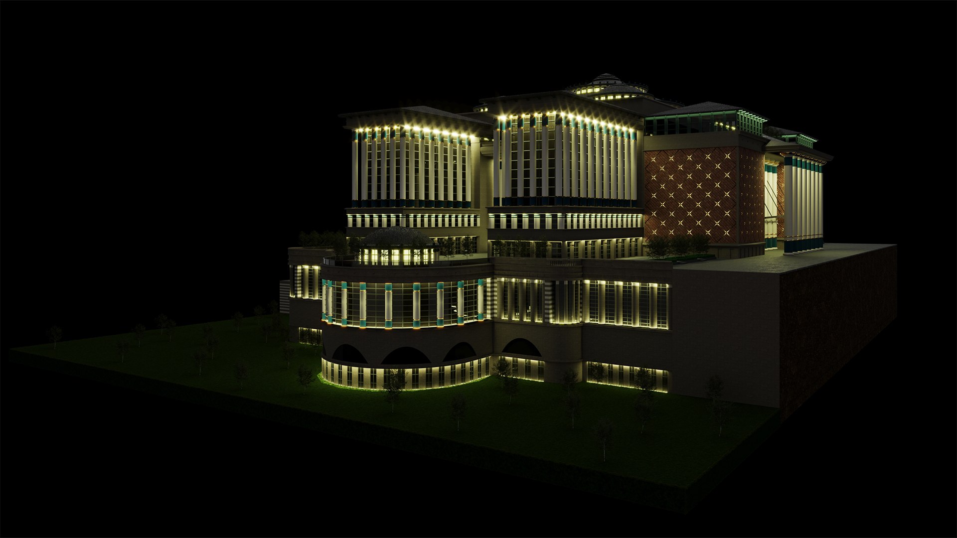 Public Library Exterior 3D model - TurboSquid 2175659