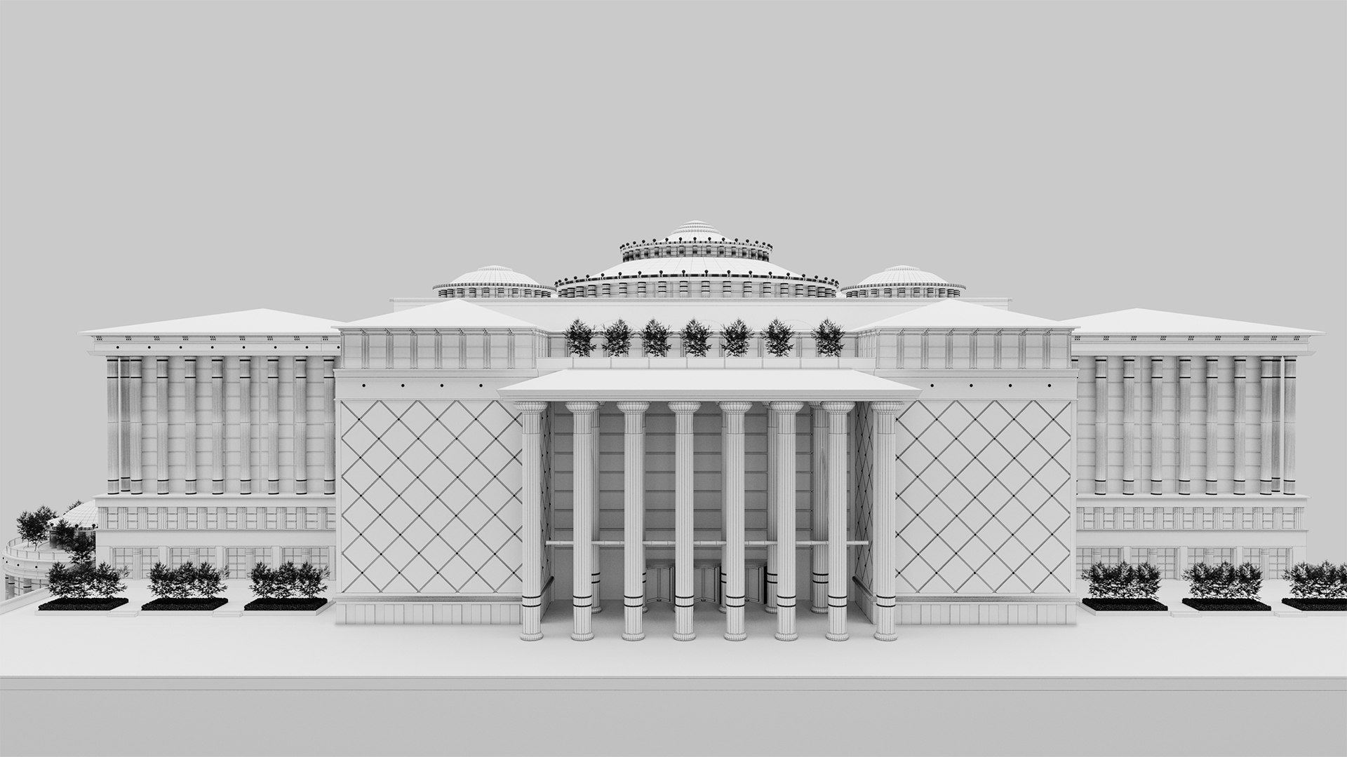 Public Library Exterior 3D model - TurboSquid 2175659