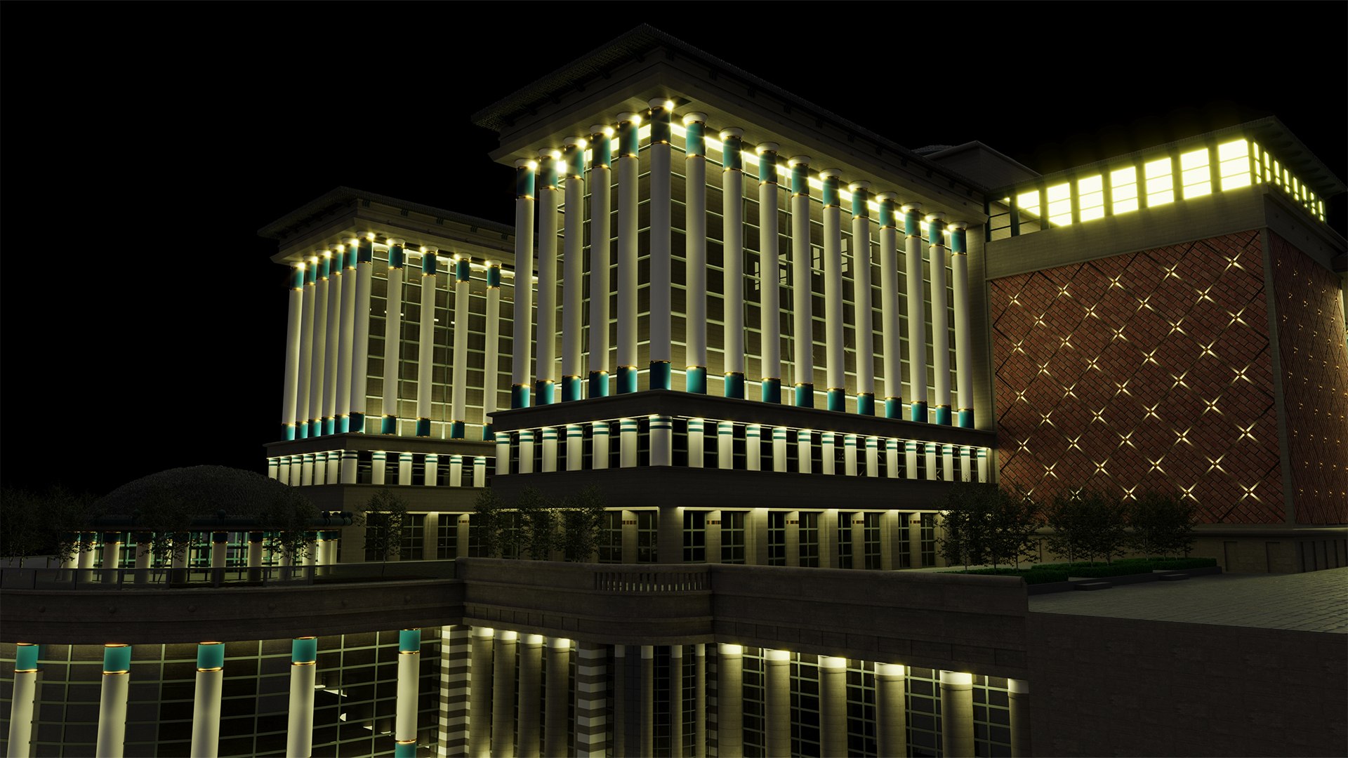 Public Library Exterior 3D model - TurboSquid 2175659