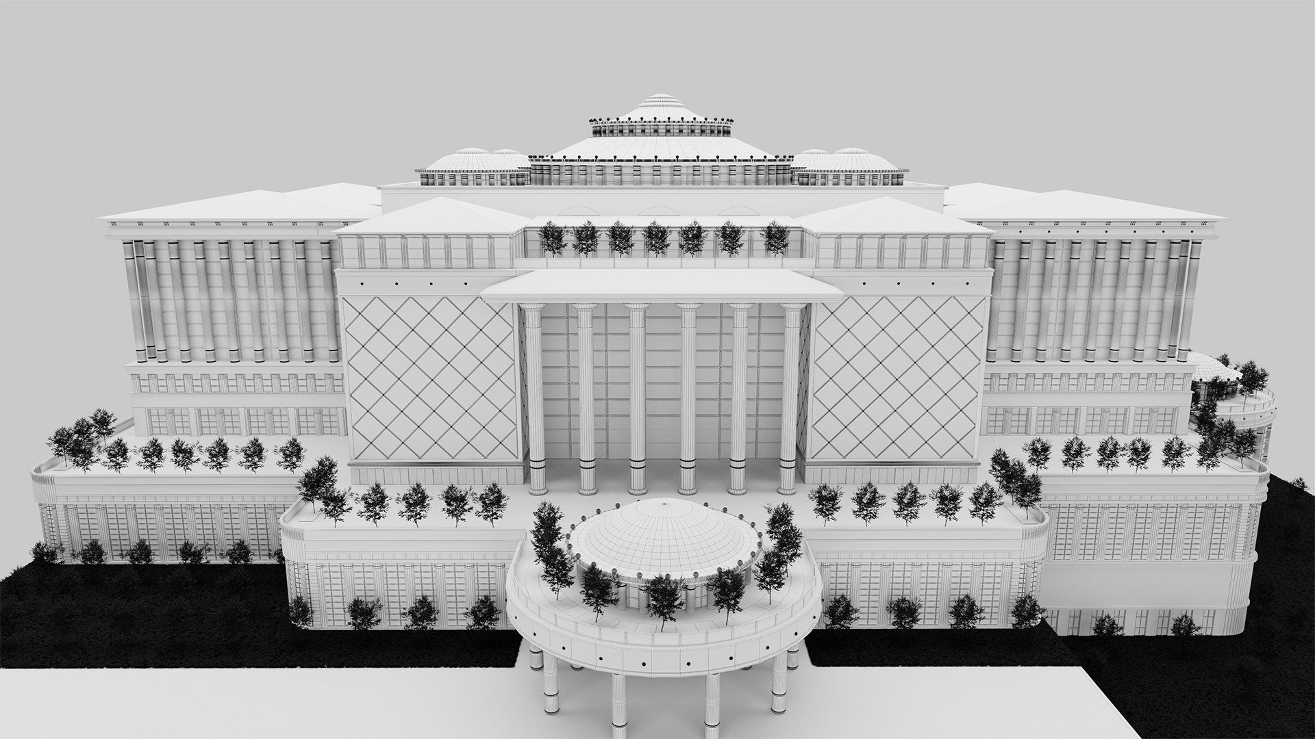 Public Library Exterior 3D model - TurboSquid 2175659