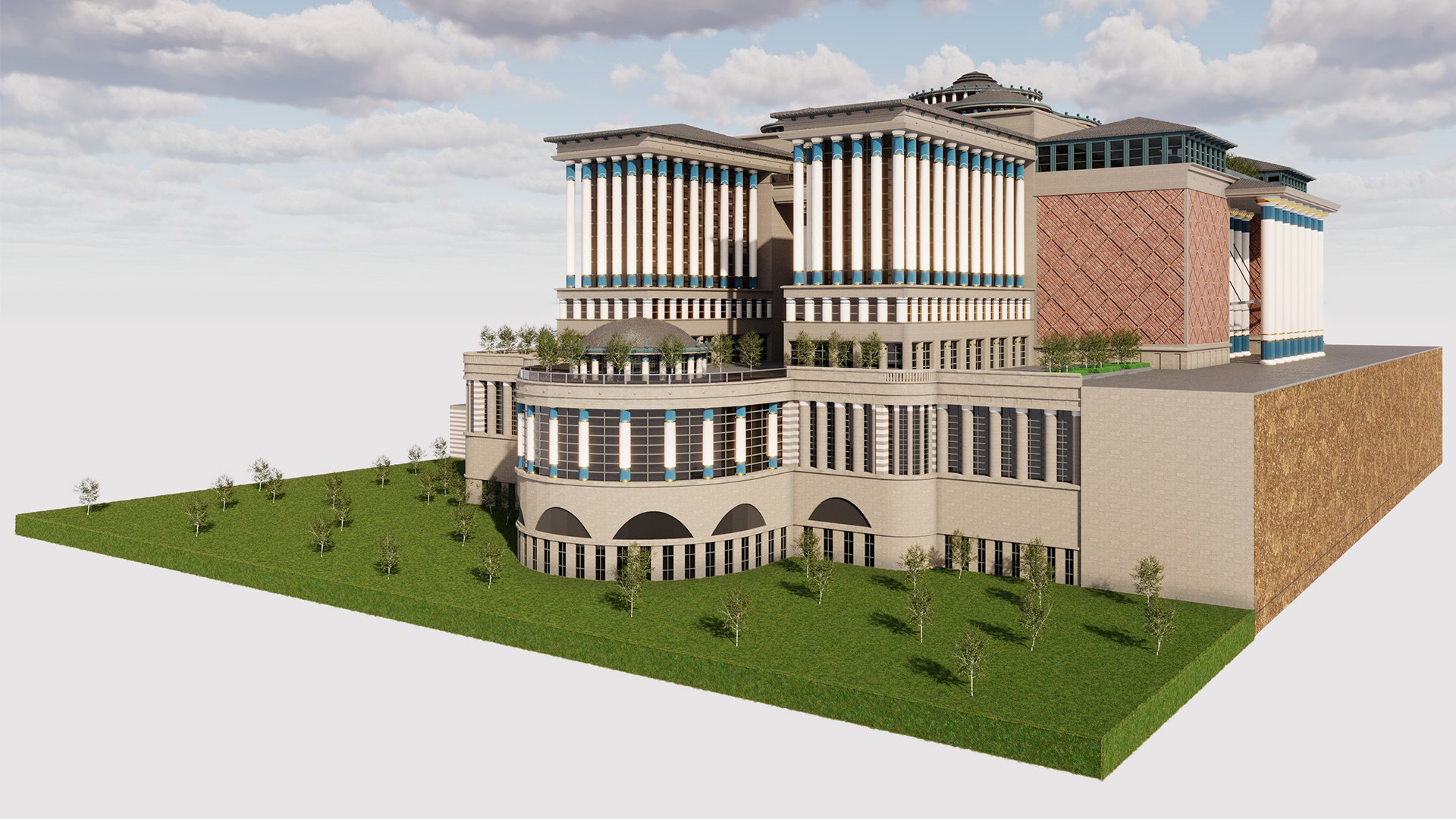 Public Library Exterior 3D model - TurboSquid 2175659