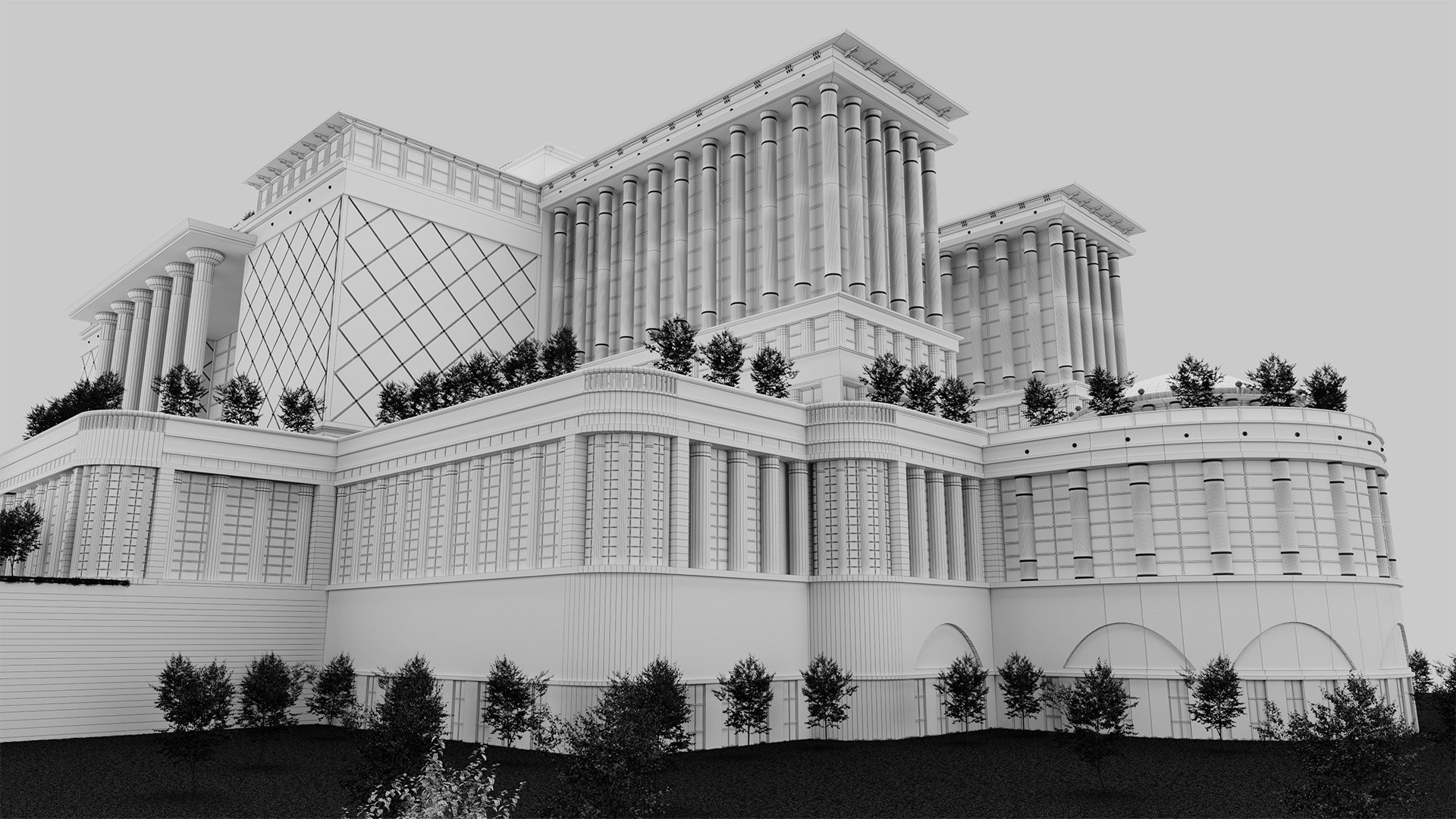 Public Library Exterior 3D model - TurboSquid 2175659