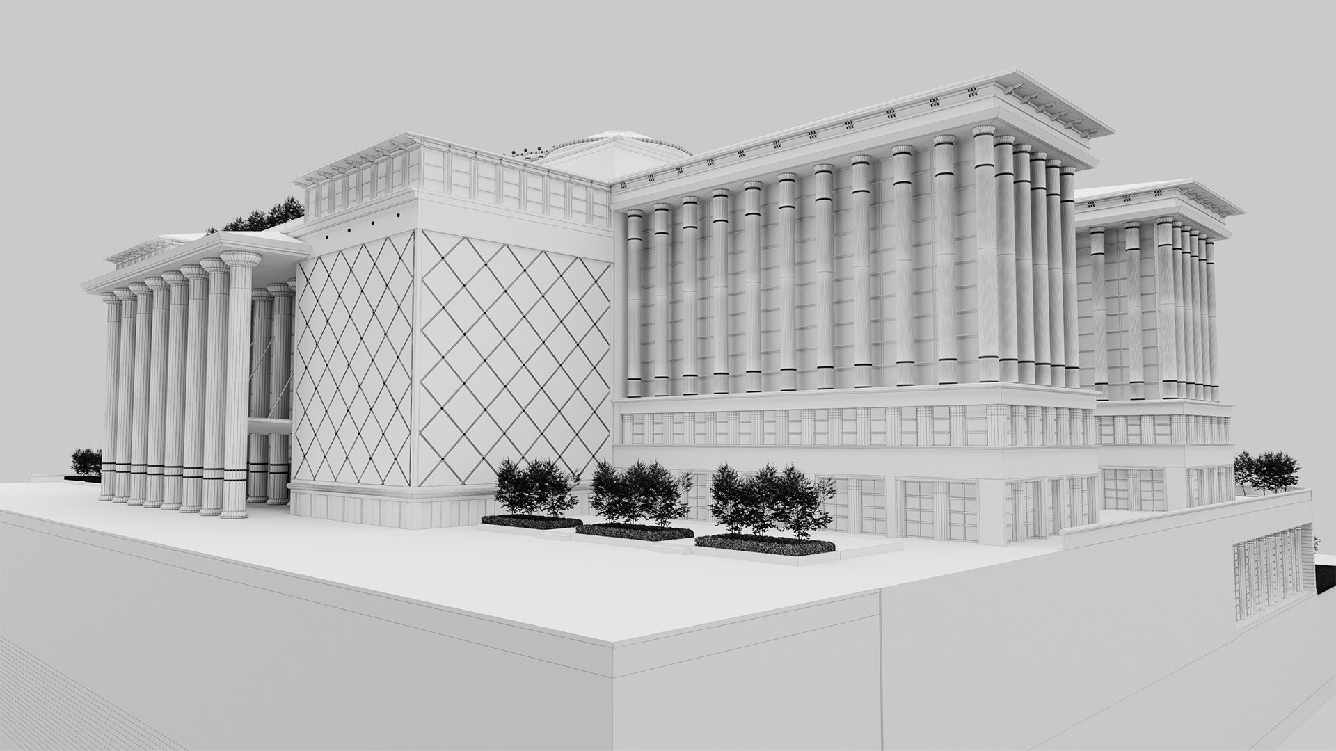 Public Library Exterior 3D model - TurboSquid 2175659