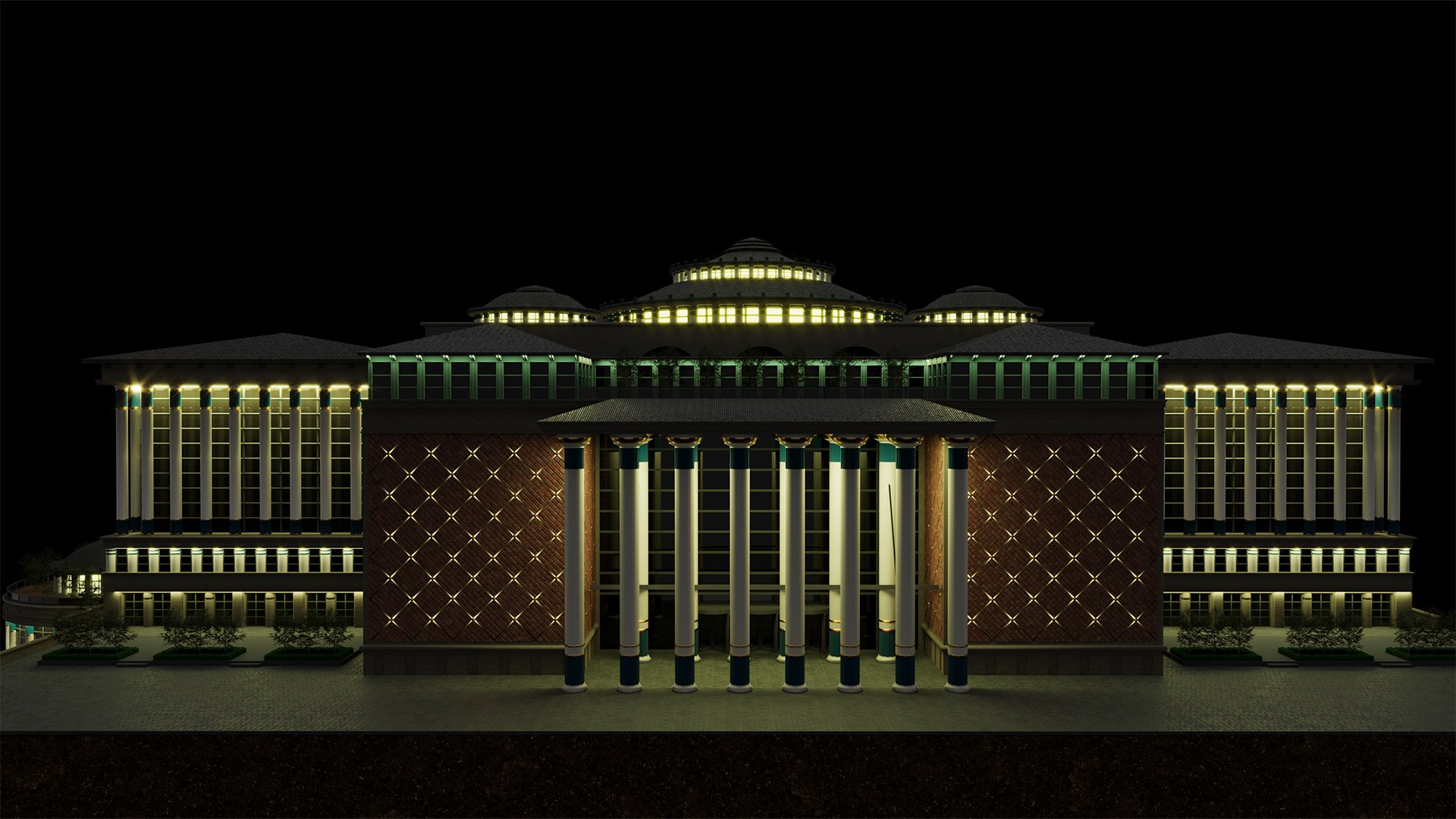 Public Library Exterior 3D model - TurboSquid 2175659