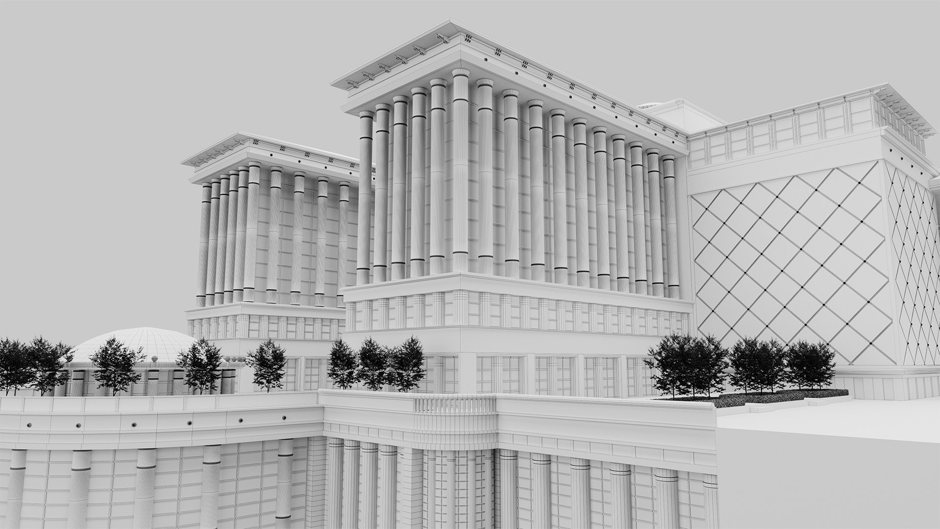 Public Library Exterior 3D model - TurboSquid 2175659