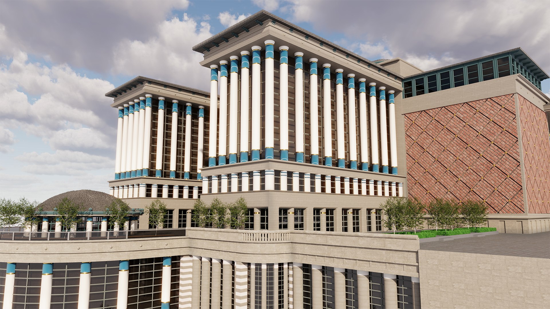 Public Library Exterior 3D model - TurboSquid 2175659