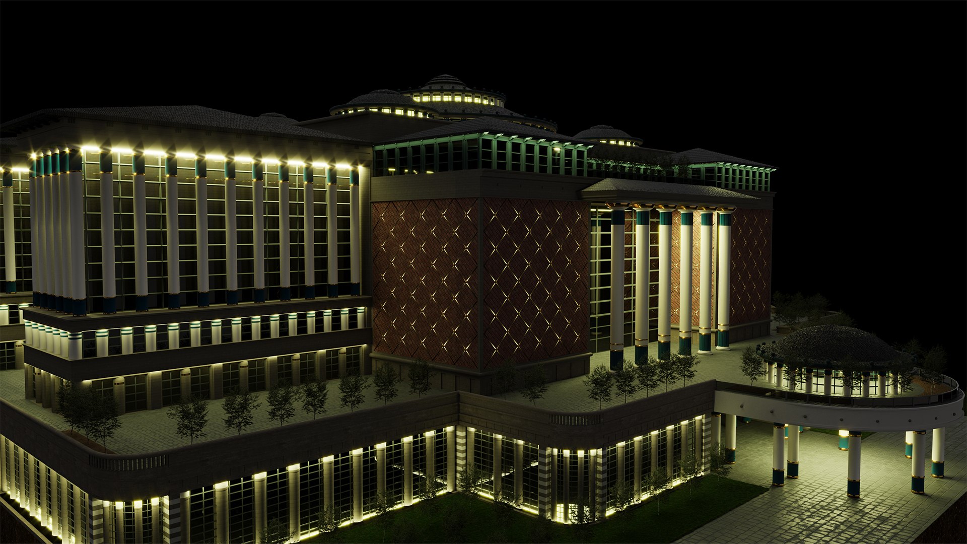 Public Library Exterior 3D model - TurboSquid 2175659