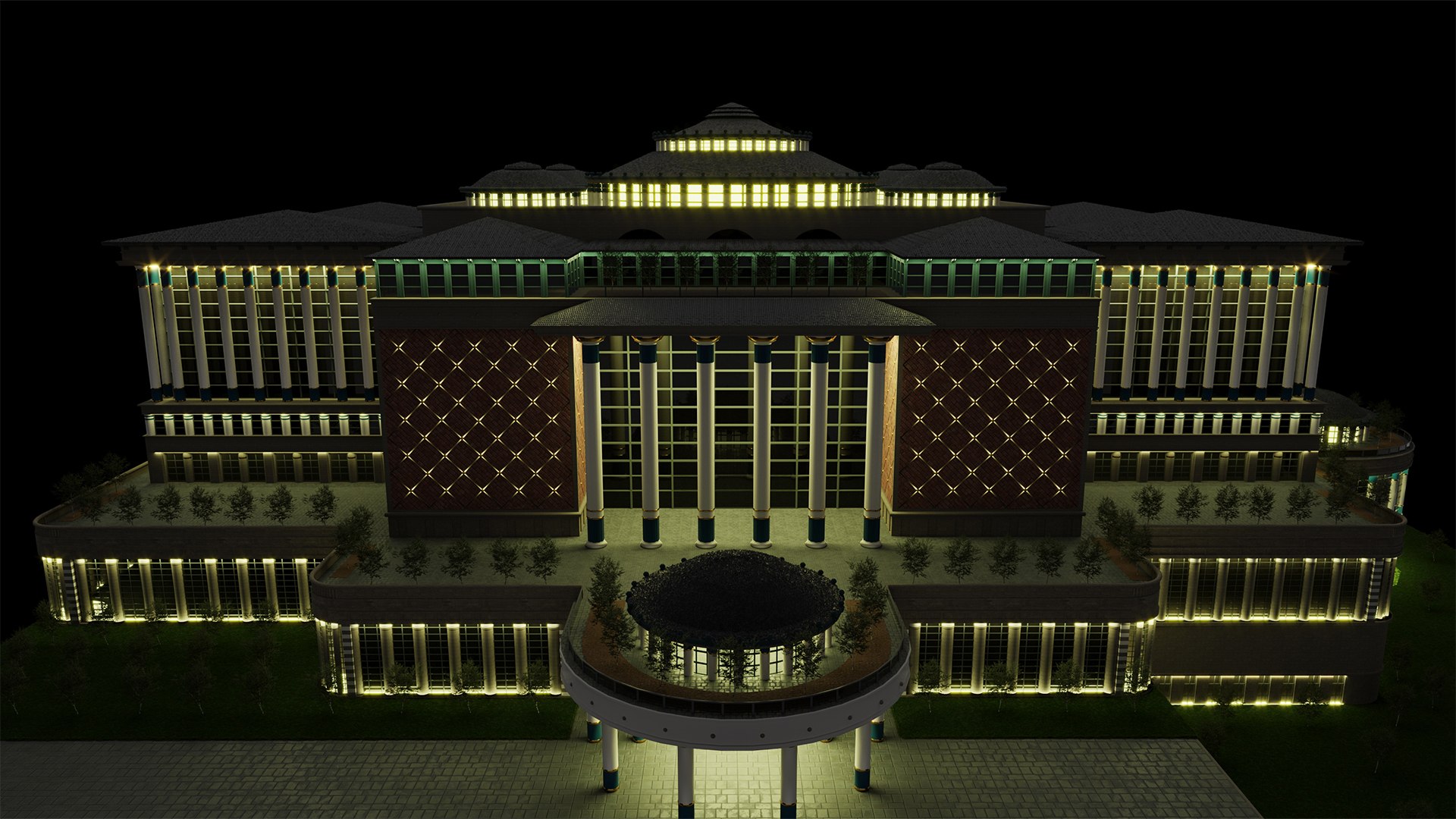 Public Library Exterior 3D model - TurboSquid 2175659