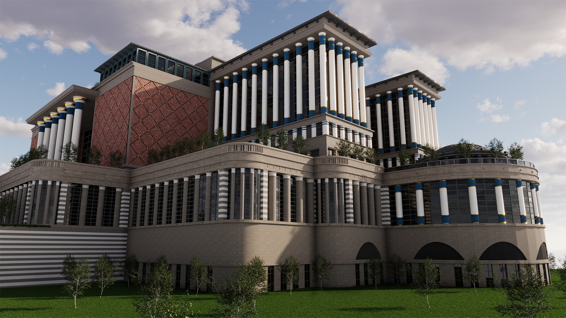 Public Library Exterior 3D model - TurboSquid 2175659