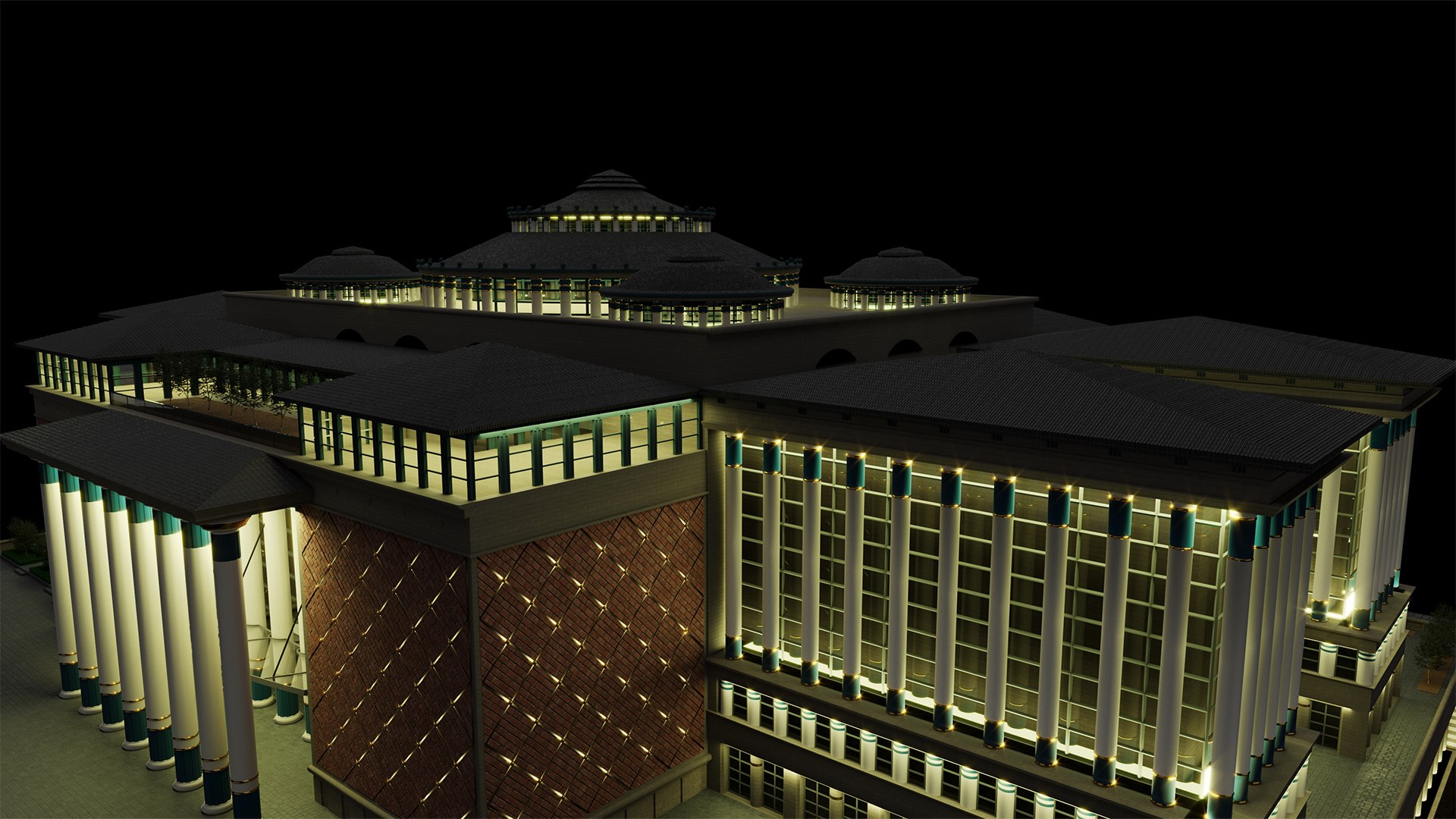 Public Library Exterior 3D model - TurboSquid 2175659