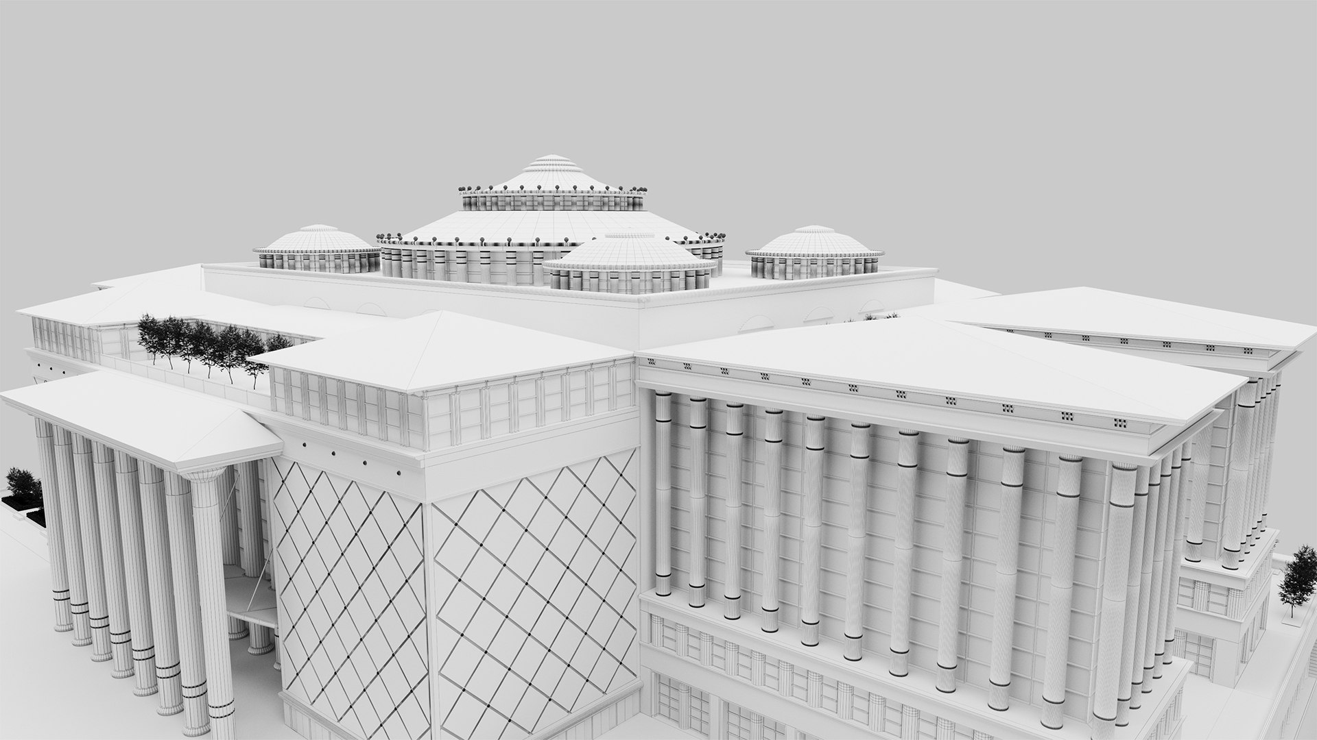 Public Library Exterior 3D model - TurboSquid 2175659