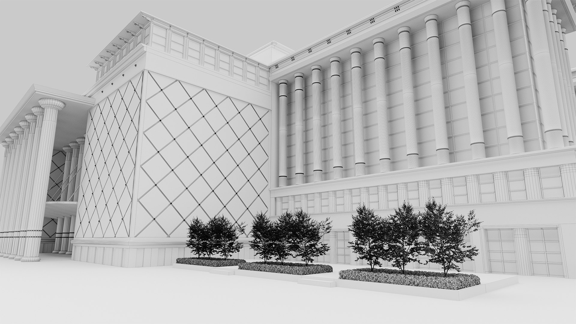 Public Library Exterior 3D model - TurboSquid 2175659