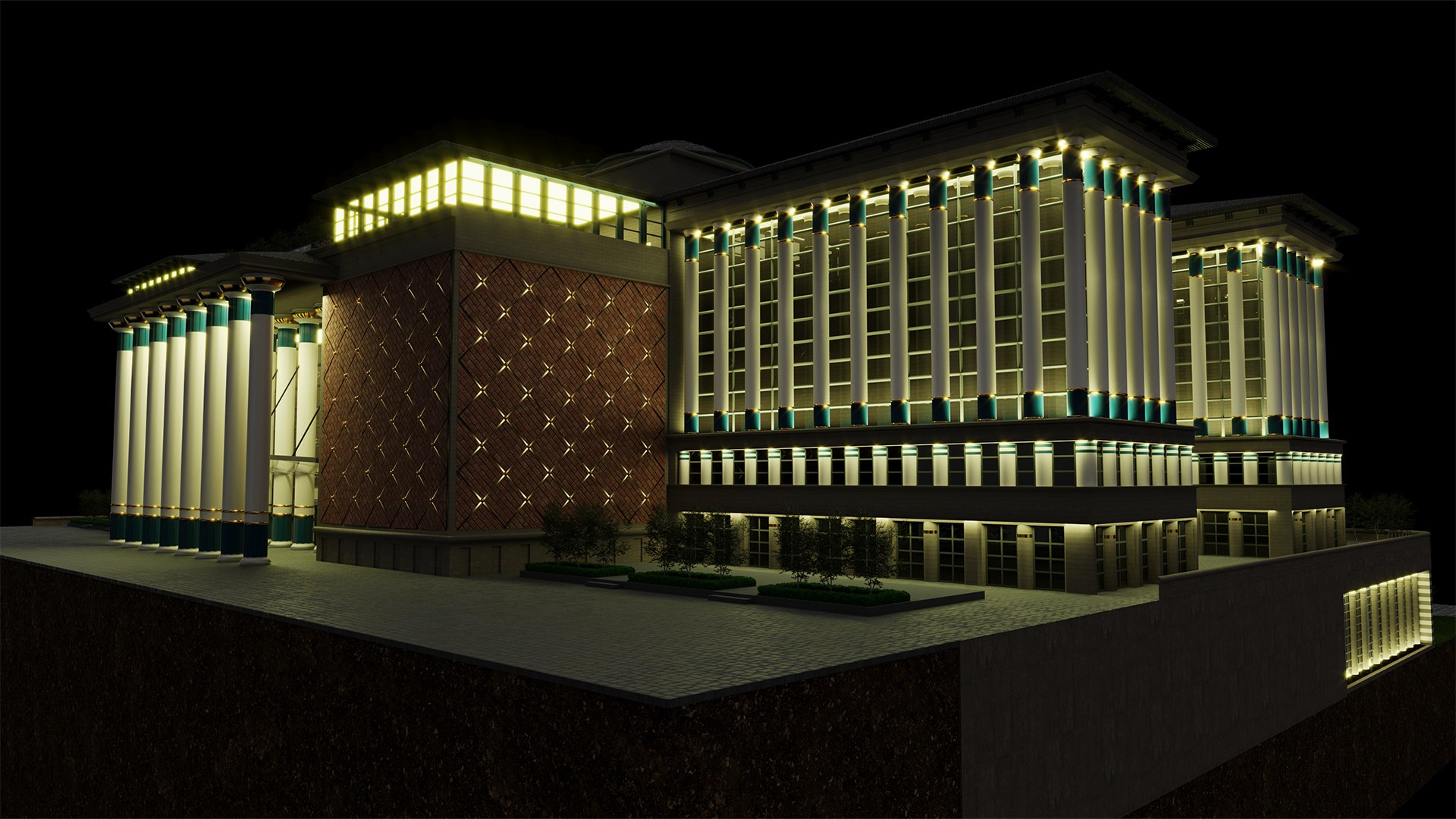 Public Library Exterior 3D model - TurboSquid 2175659