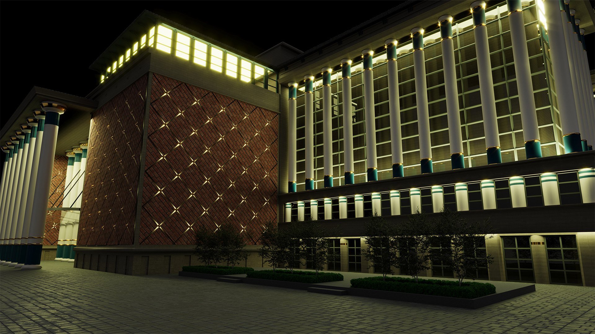 Public Library Exterior 3D model - TurboSquid 2175659